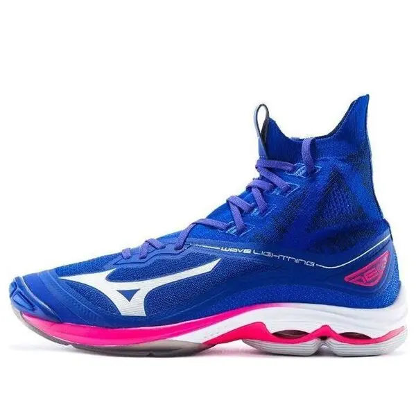 Mizuno Wave Lightning Neo High Top Sneakers - Blue/white