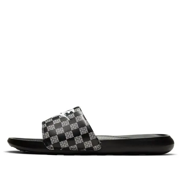 Nike Victori One Printed Slide 'just Do It Checker - Black