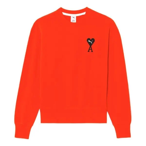 PUMA X Ami Crewneck Sweatshirt - Orange/red