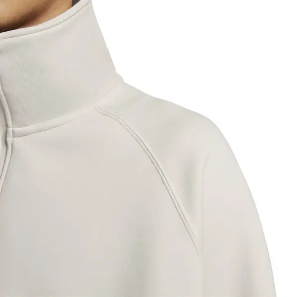 Nike Tech Futura Half Zip Sweatshirt - Beige