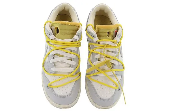 Nike X Off-white Dunk Low 'lot 29 Of 50' Sneakers - Gray/white