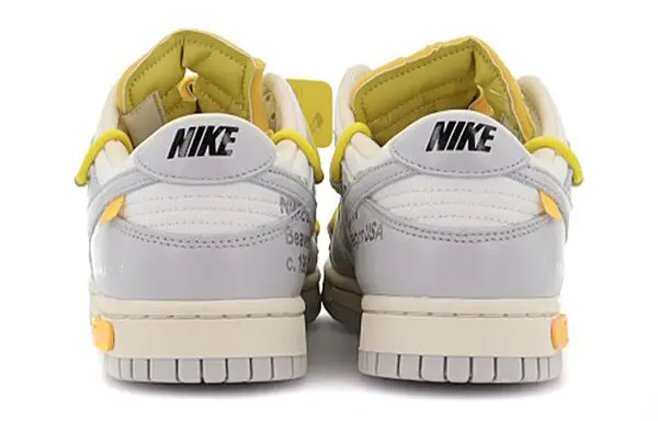 Nike X Off-white Dunk Low 'lot 29 Of 50' Sneakers - Gray/white