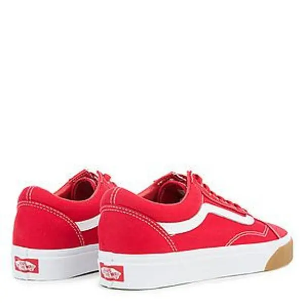 VANS Old Skool Gum Bumper Sneakers - Red/white