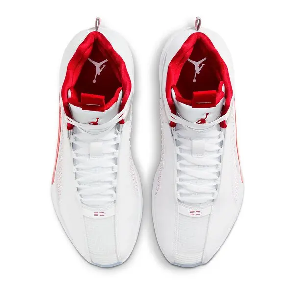 JORDAN 35 "fire Red" High Top Sneakers - White/red