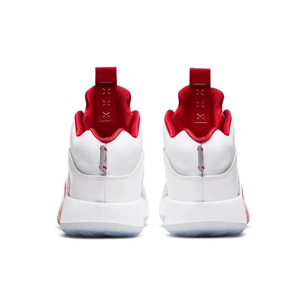 JORDAN 35 "fire Red" High Top Sneakers - White/red