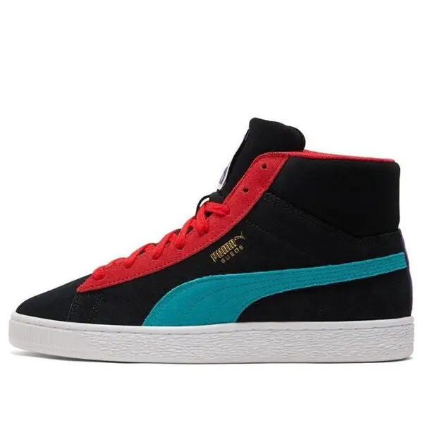 PUMA Suede Mid 21 Sneakers - Black/red