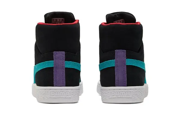 PUMA Suede Mid 21 Sneakers - Black/red