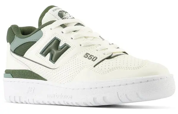 NEW BALANCE 550 Athletic Sneakers - Beige/green/white