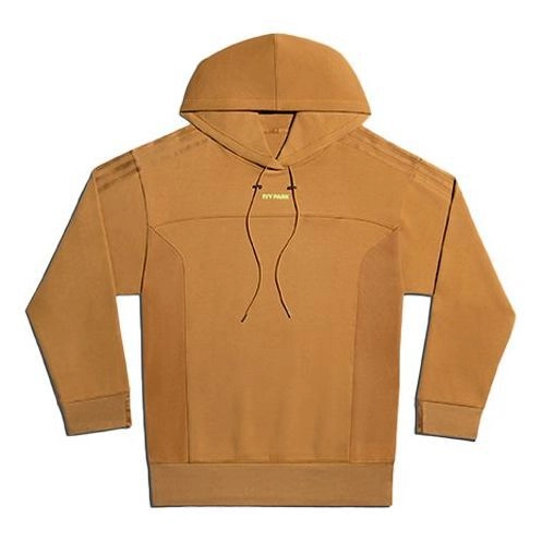 Adidas Originals X Ivy Park Crossover Solid Color Splicing Detail Hooded Sports Style - Brown