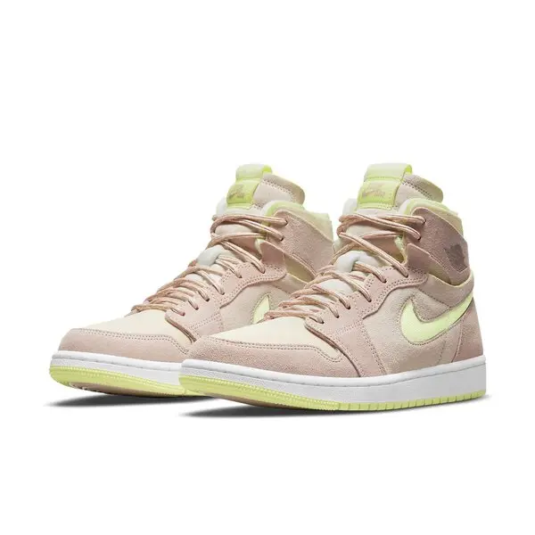 JORDAN 1 High Zoom Comfort "lemon Twist - Yellow/pink
