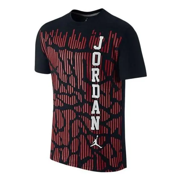 JORDAN Xx9 Wordmark T-shirt 'red Black - Red/black