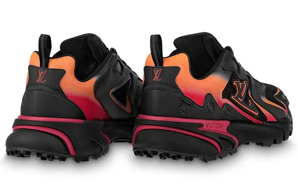 LOUIS VUITTON Runner Tatic Sneakers - Black/orange/red