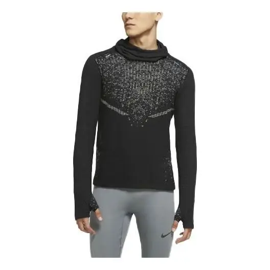Nike Run Division Wooldorado Long Sleeve Top - Black