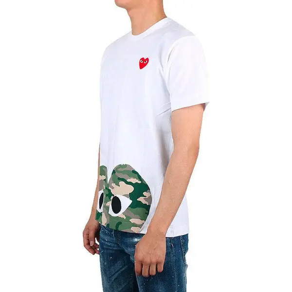 Play Comme Des Garcon Camouflage Short Sleeve