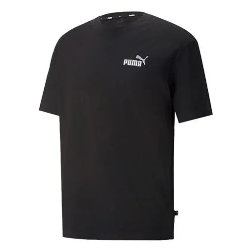PUMA Ess+ Relaxed Tee Logo T-shirt - Black