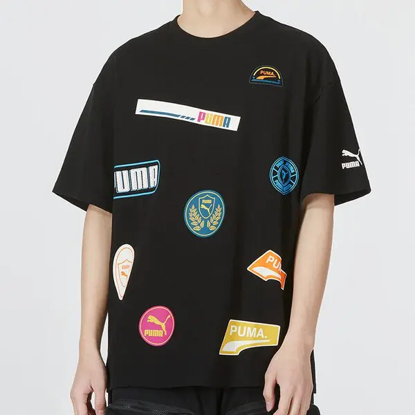 PUMA Mix Badge Logo Tee 'black