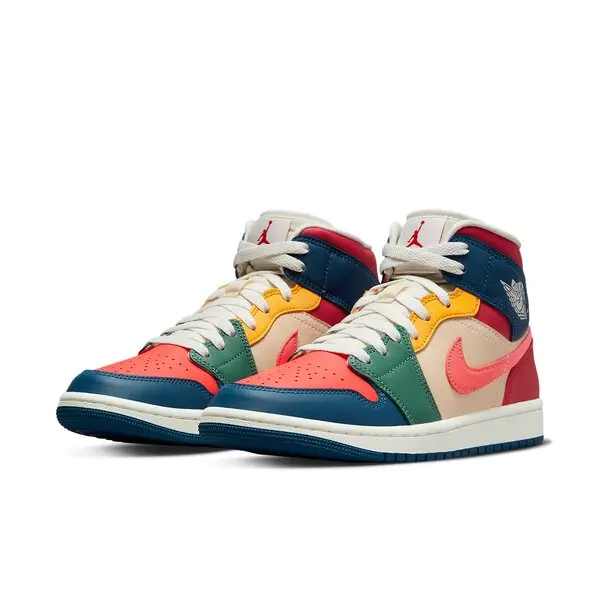 JORDAN 1 Mid Se Multi-color 2022 - Blue/pink/red