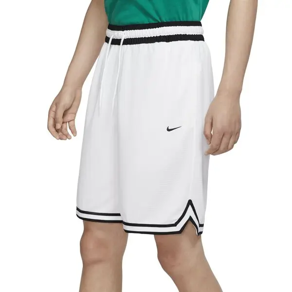 Nike Dri-fit Dna Logo Printing Stripe Drawstring Lacing Sports Shorts White
