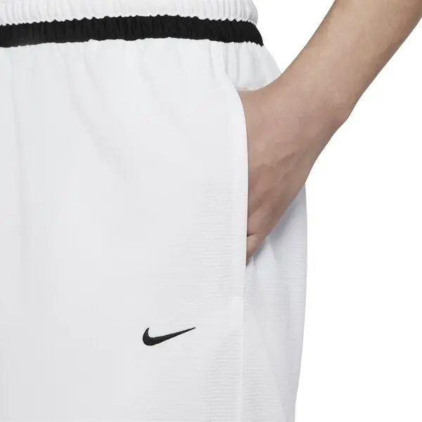 Nike Dri-fit Dna Logo Printing Stripe Drawstring Lacing Sports Shorts White