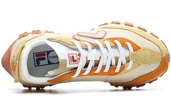 FILA FUSION Rt 70 Sport Sneakers - Beige/orange/white