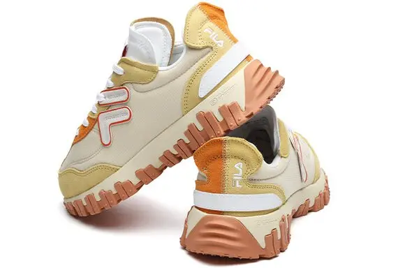 FILA FUSION Rt 70 Sport Sneakers - Beige/orange/white