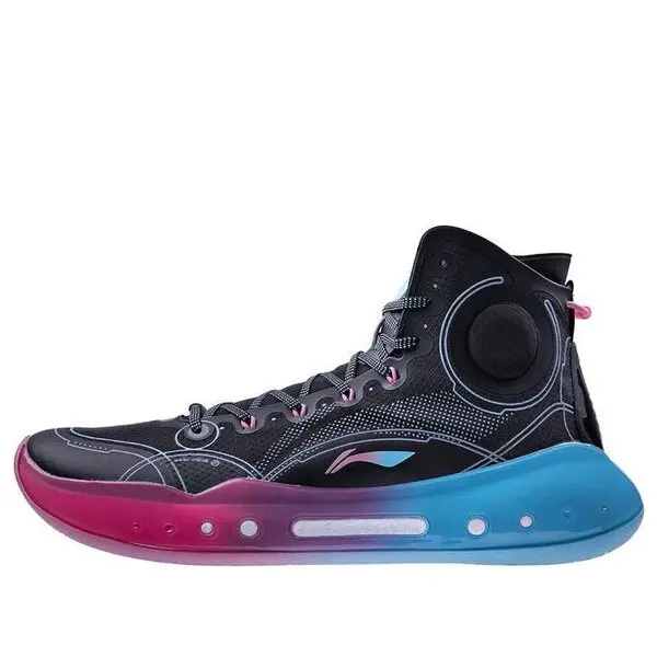 LI-NING Yu Shuai 14 Beng High Top Basketball Shoes - Black/pink