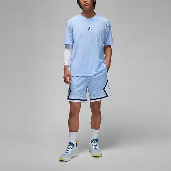 JORDAN Sport Dri-fit Logo T-shirt - Blue/black