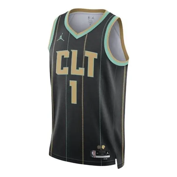 JORDAN Nba Lamelo Ball Charlotte Hornets 2022/23 City Edition Swingman Jersey - Black