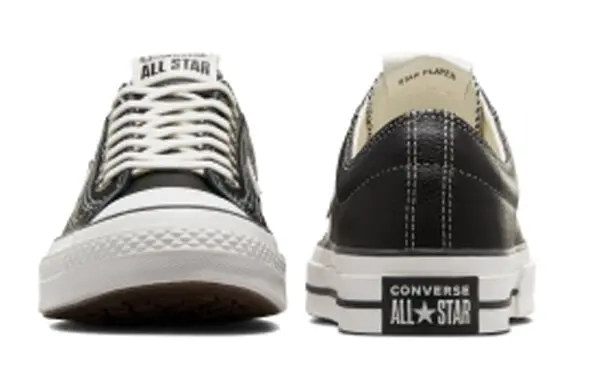 CONVERSE Star Player 76 Fall Leather Sneakers - Black/white