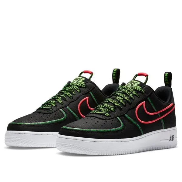 Nike Force 1 '07 Premium "worldwide Pack - Blackgreenred