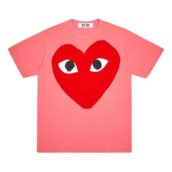 Play Comme Des Garcon Big Heart T-shirt - Pink