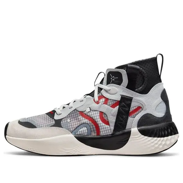 JORDAN Delta 3 High Top Sneakers - Black/white/gray