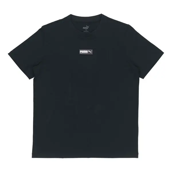 PUMA Round Neck Sports Short Sleeve - Black