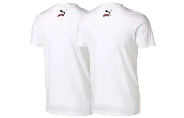 PUMA Sakura Pack Graphic Crew T-shirt 'white Black Red