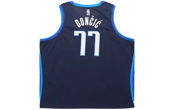 Nike Dallas Mavericks Doncic No. 77 Retro Basketball Jersey - Navy