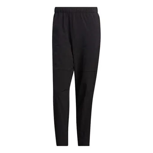 Adidas Solid Color Casual Woven Sports Pants/trousers/joggers Autumn Black - Multi-color