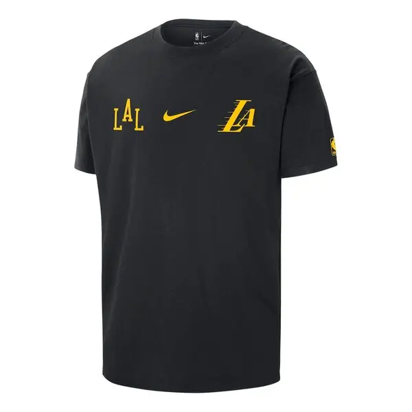 Nike Nba Los Angeles Lakers 2023/24 City Edition Courtside Max90 T-shirt Asia Sizing - Black