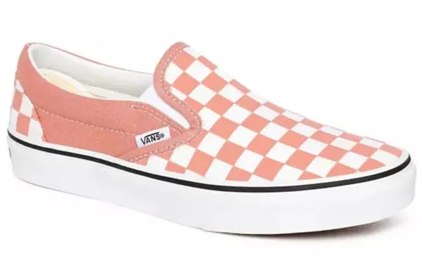 VANS Classic Slip-on Checked Sneakers - Pink/blue
