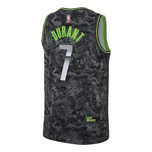 Nike Brooklyn Nets Kevin Durant "7" Jersey - Blackgray