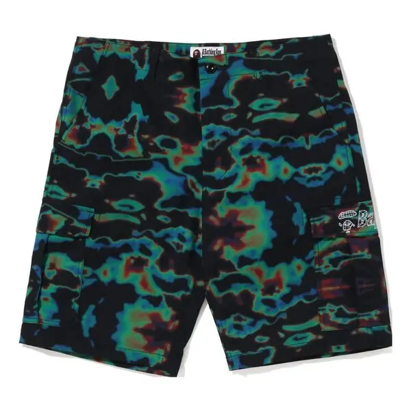 A BATHING APE Ss23 Thermography Cargo Shorts