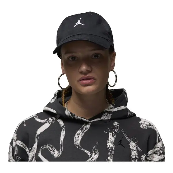 JORDAN Club Cap - Black/white