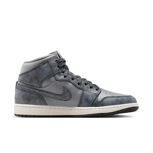 JORDAN Air 1 Mid Distressed - Smoke Grey/off Noir/sail