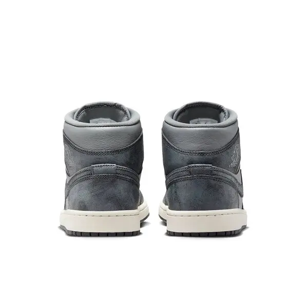 JORDAN Air 1 Mid Distressed - Smoke Grey/off Noir/sail