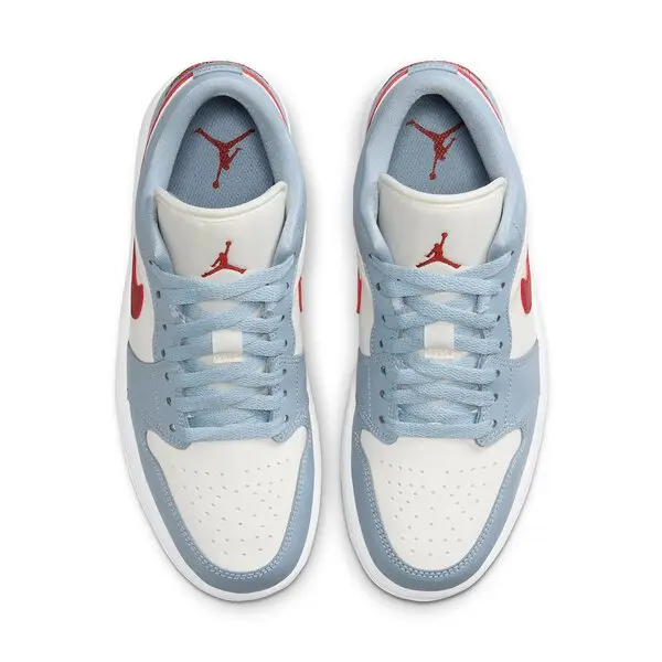 JORDAN 1 Low 'blue Whisper' Sneakers - Blue/white/red