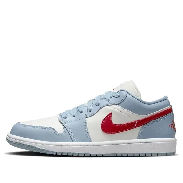 JORDAN 1 Low 'blue Whisper' Sneakers - Blue/white/red