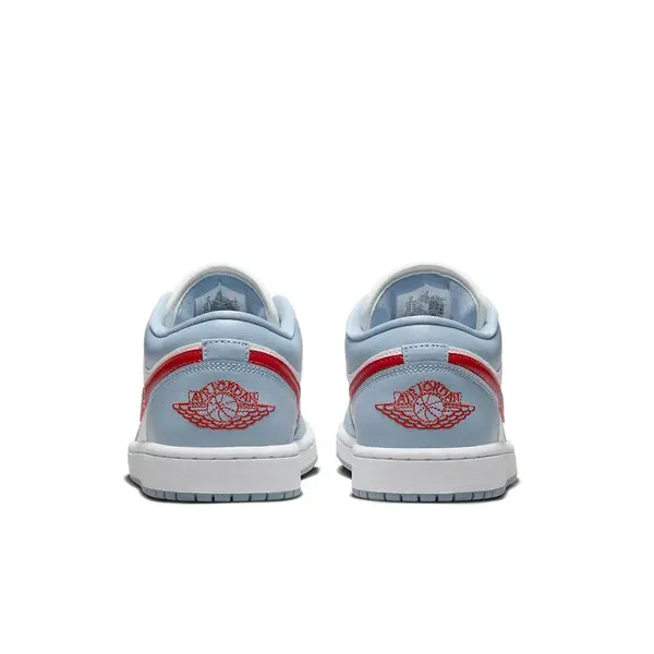 JORDAN 1 Low 'blue Whisper' Sneakers - Blue/white/red