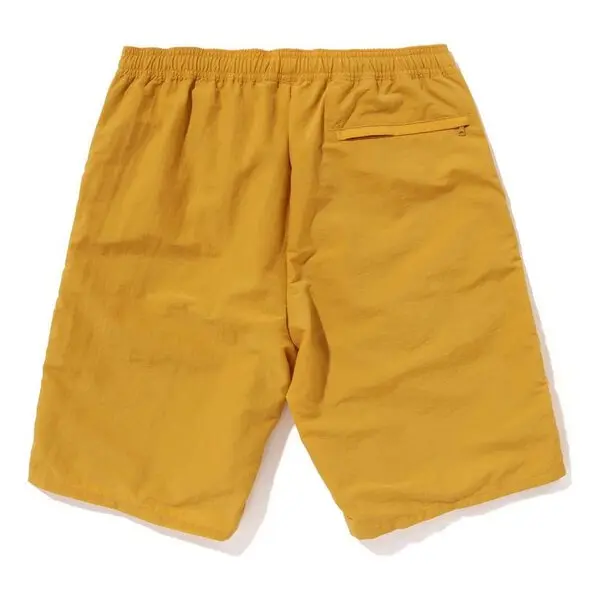 A BATHING APE Sta Logo Beach Shorts - Yellow