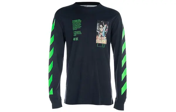 Off-White Printing Round Neck Long Sleeves Version