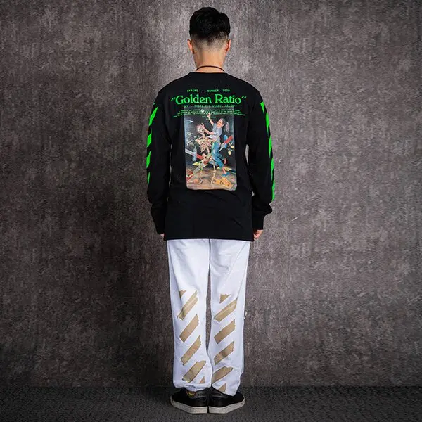 Off-White Printing Round Neck Long Sleeves Version