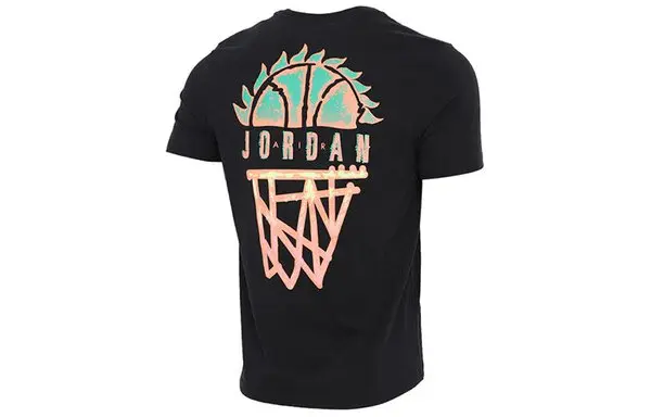 JORDAN Dna Casual Sports Knit Crew-neck Short Sleeve - Black